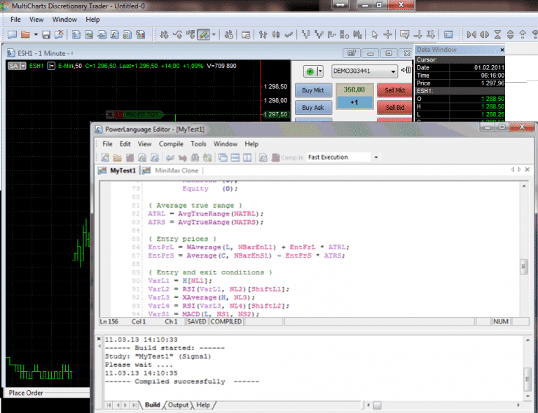 MultiCharts (PowerLanguage) coder – Puvox.software